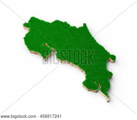 Costa Rica Map Soil Image & Photo (Free Trial) | Bigstock