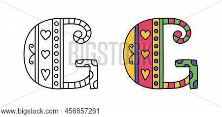 Doodle Letter G. Hand Vector & Photo (Free Trial) | Bigstock