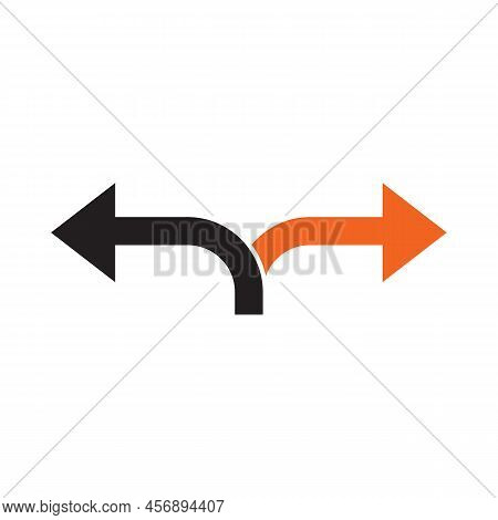 Arrow Way Path Icon Vector & Photo (Free Trial) | Bigstock