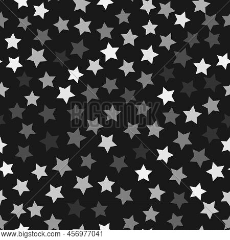 Silver Stars On Black Vector & Photo (Free Trial) | Bigstock