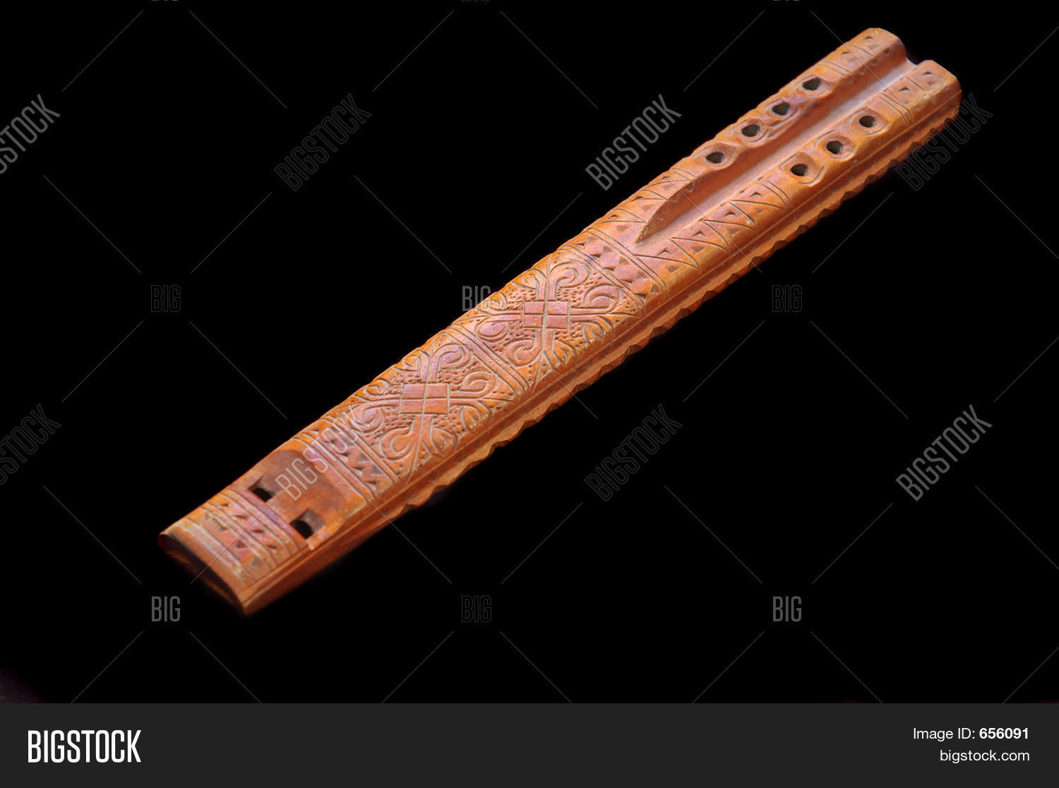 Double Flute On Black Image & Photo (Free Trial) | Bigstock