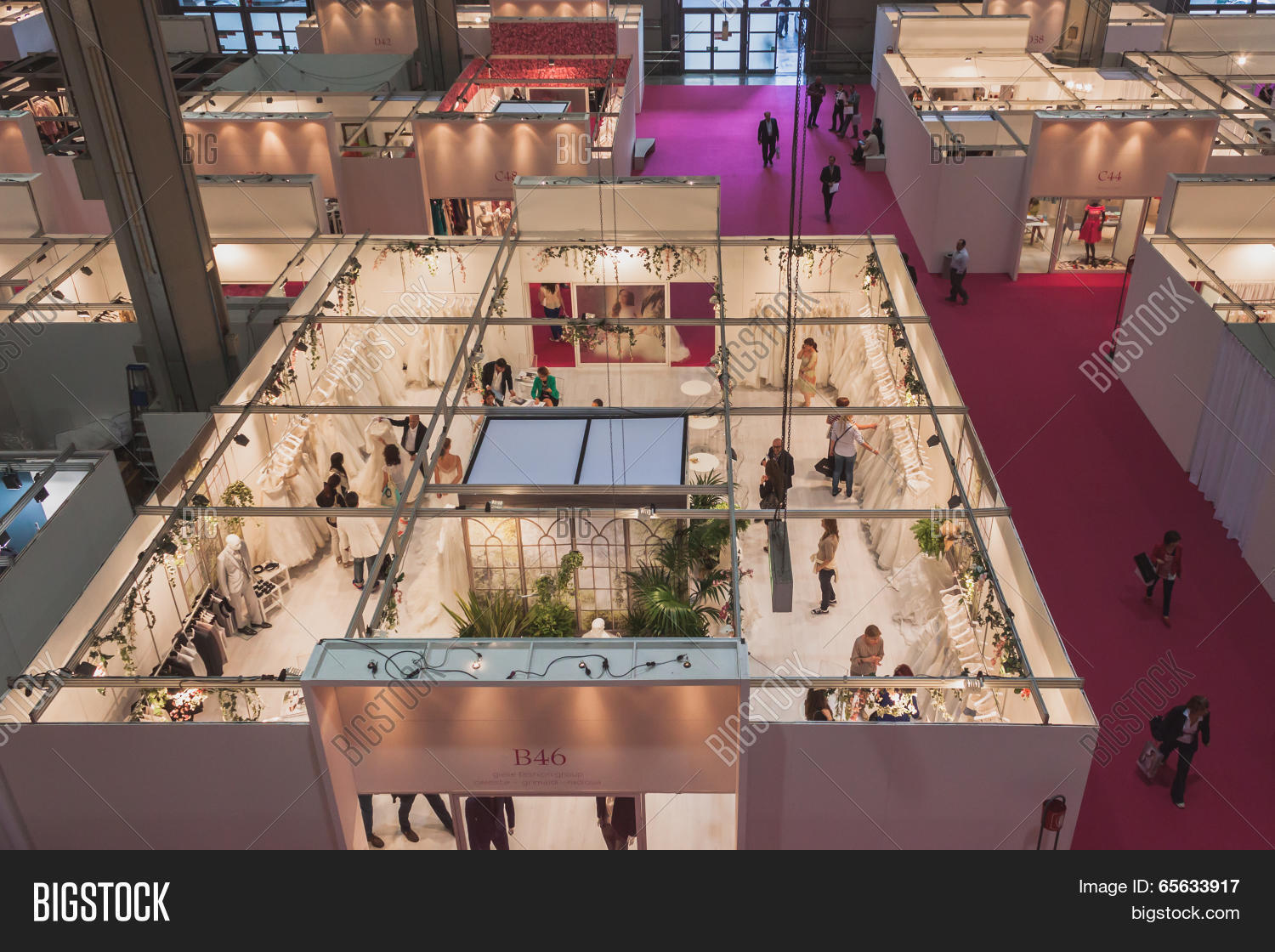 Top View Booths People Image & Photo (Free Trial) | Bigstock