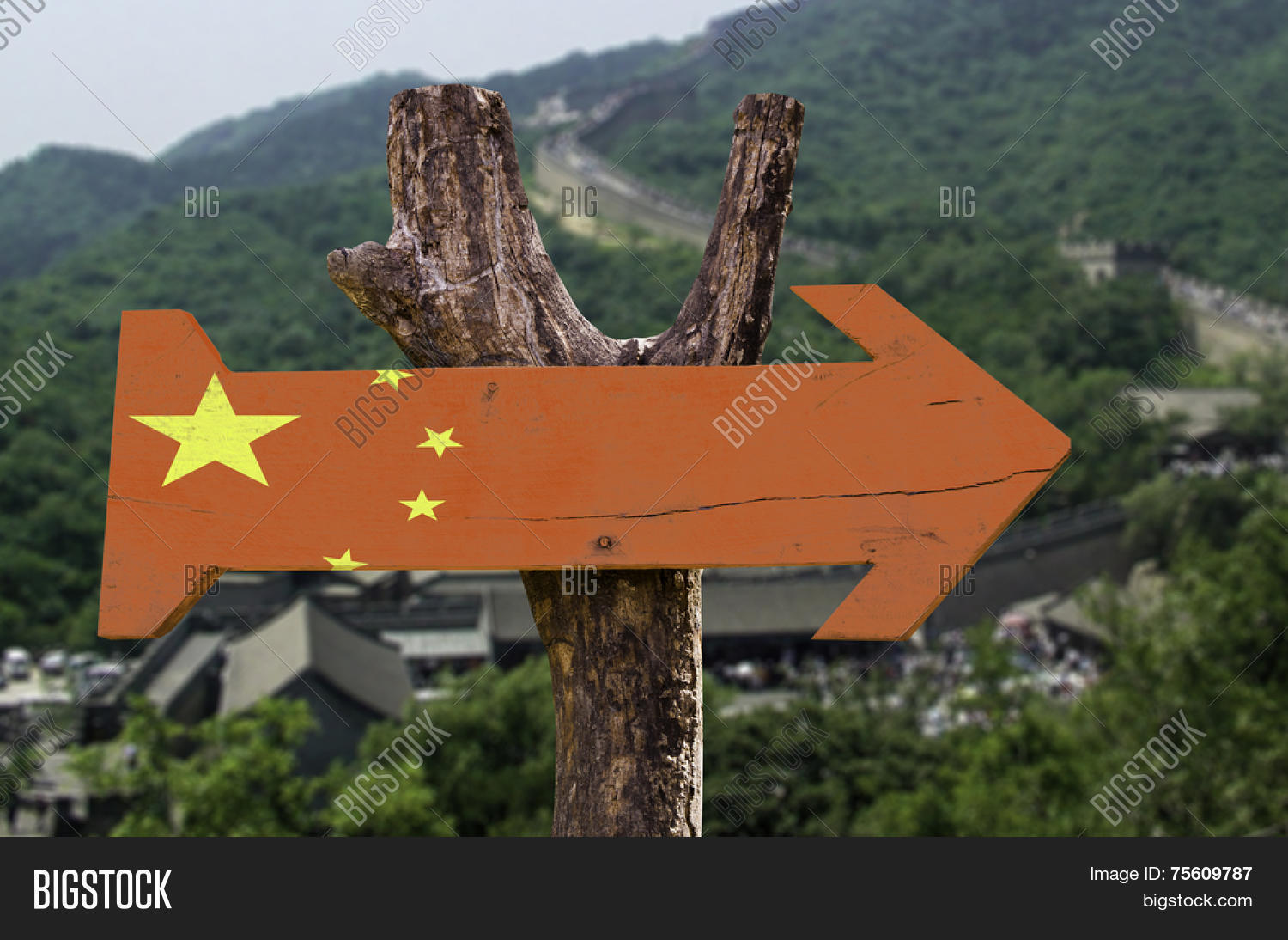 China Wooden Sign Image & Photo (Free Trial) | Bigstock