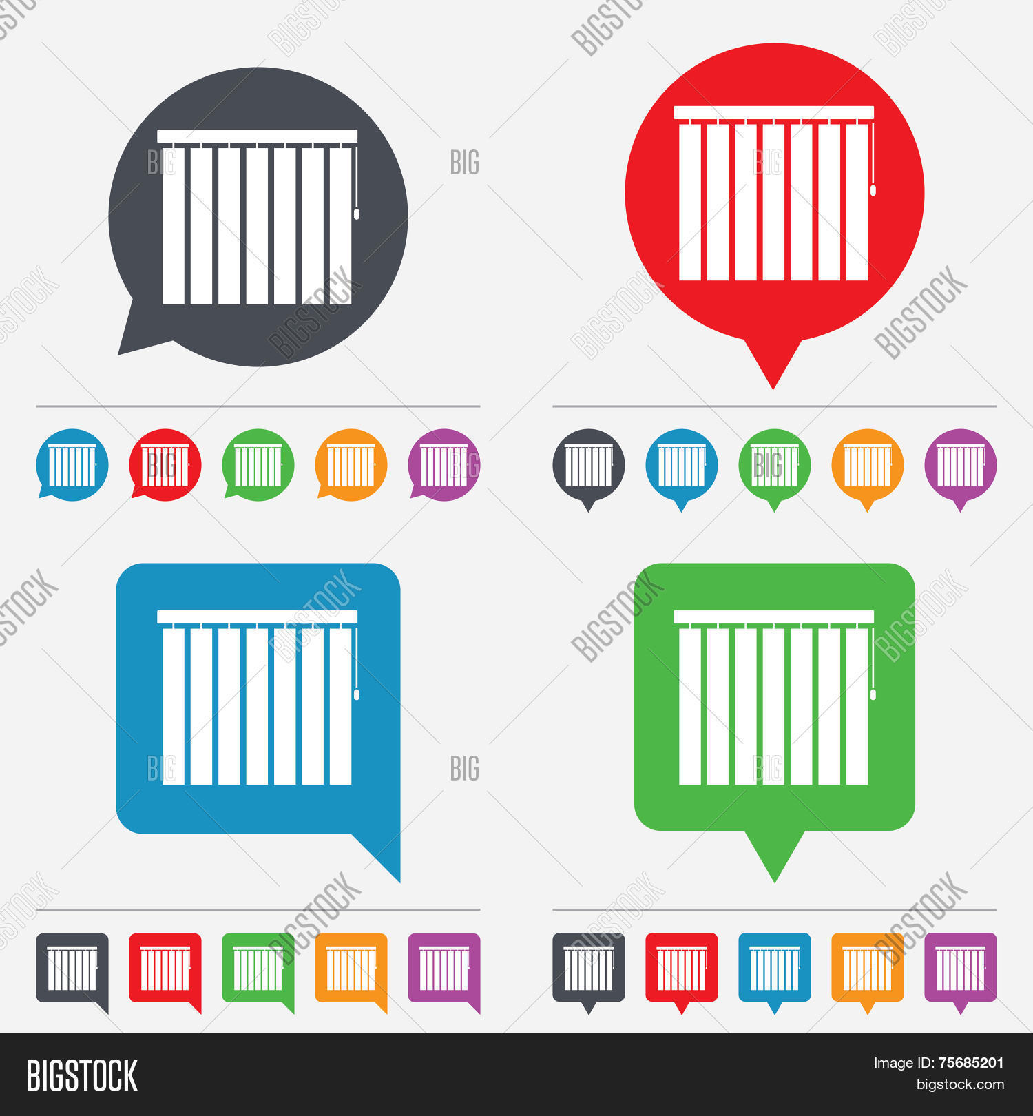 Louvers Vertical Sign Vector & Photo (Free Trial) | Bigstock