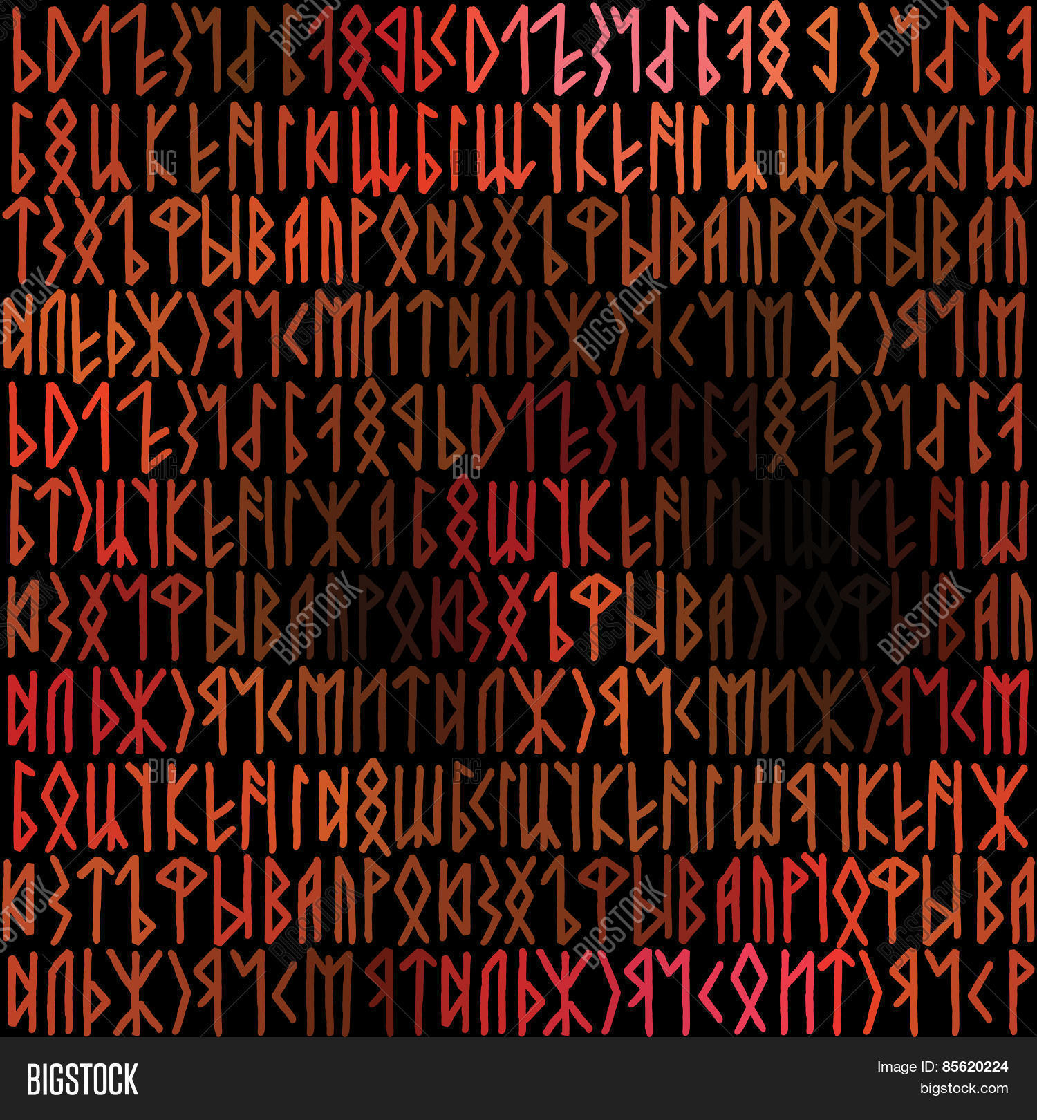 Runes Background Vector & Photo (Free Trial) | Bigstock
