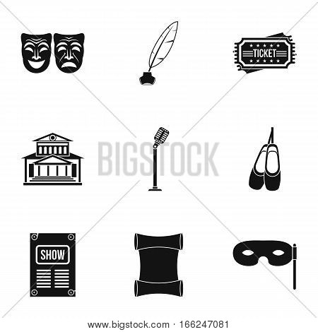Theatre Icons Set. Vector & Photo (Free Trial) | Bigstock