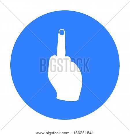 Middle Finger Icon Vector & Photo (Free Trial) | Bigstock