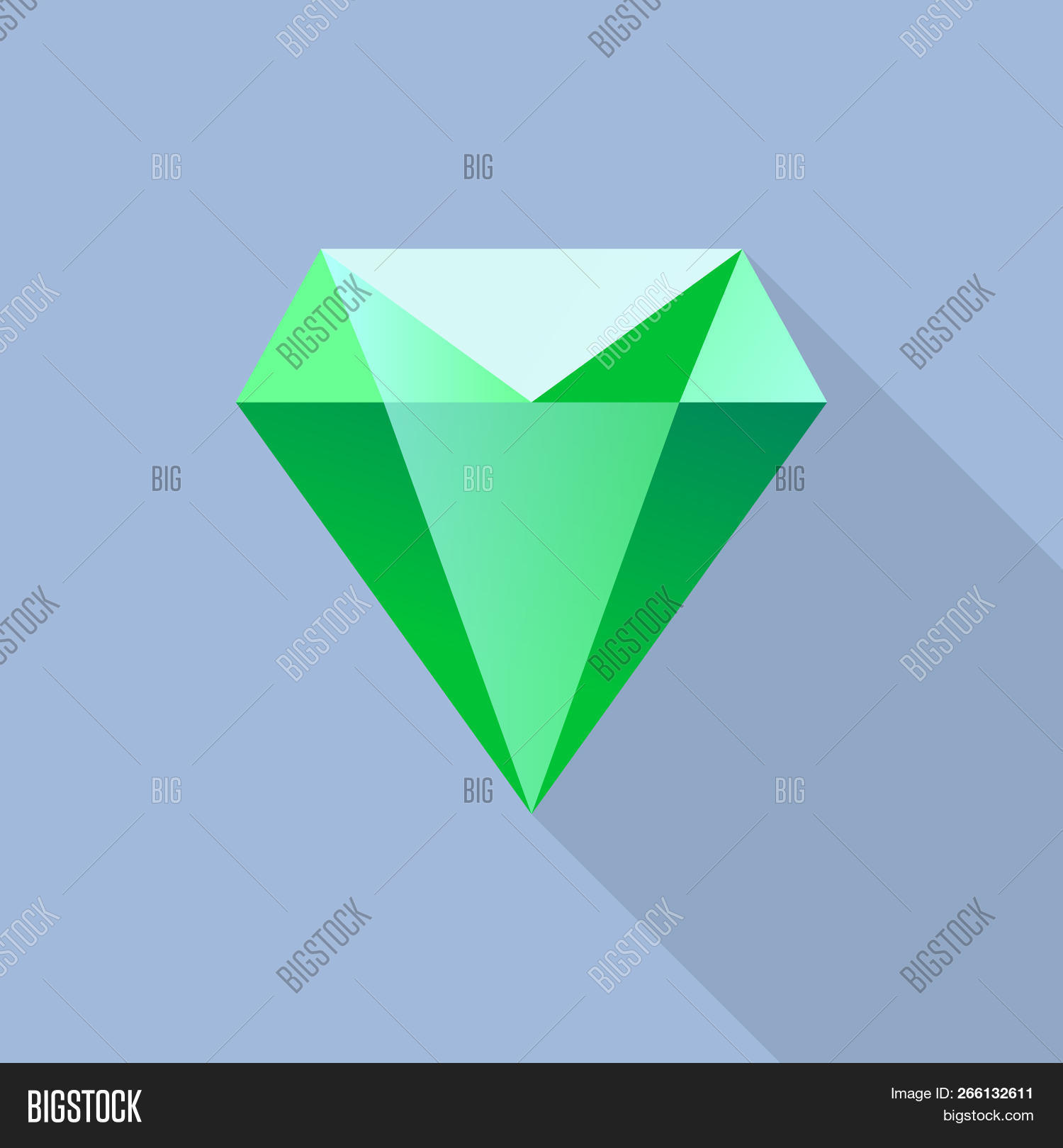 Diamond Emerald Icon. Image & Photo (Free Trial) | Bigstock