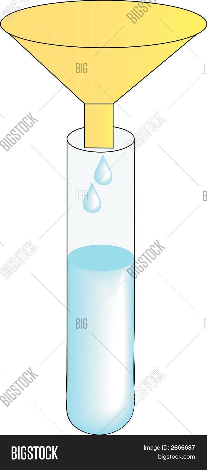 Test Tube Funnel.Eps Vector & Photo (Free Trial) | Bigstock