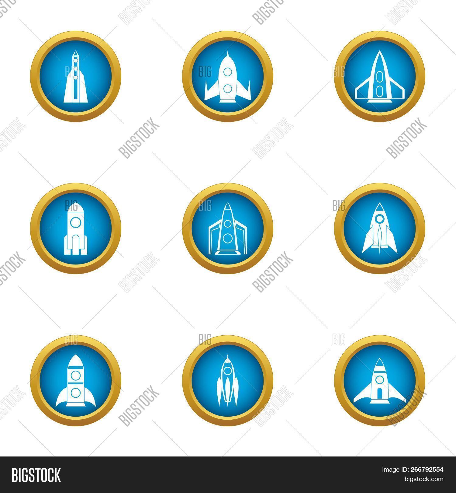 Blast Off Icons Set. Image & Photo (Free Trial) | Bigstock