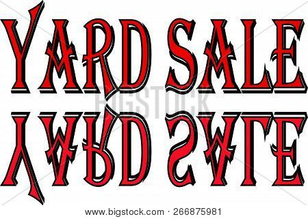 Yard Sale Text Sign Vector & Photo (Free Trial) | Bigstock