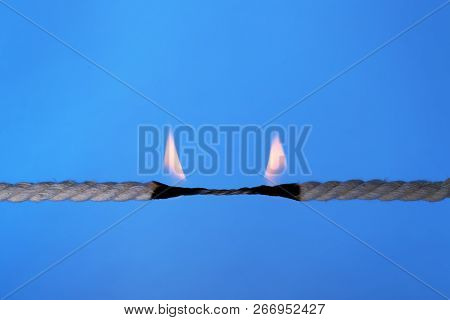 Burning Rope Breaking Image & Photo (Free Trial) | Bigstock