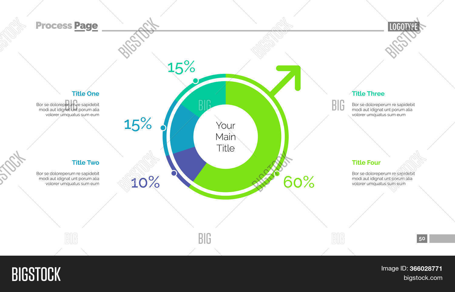 Pie Chart Population Image & Photo (Free Trial) | Bigstock