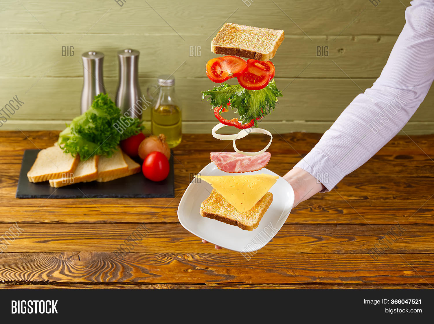 Flying Sandwich. Image & Photo (Free Trial) | Bigstock