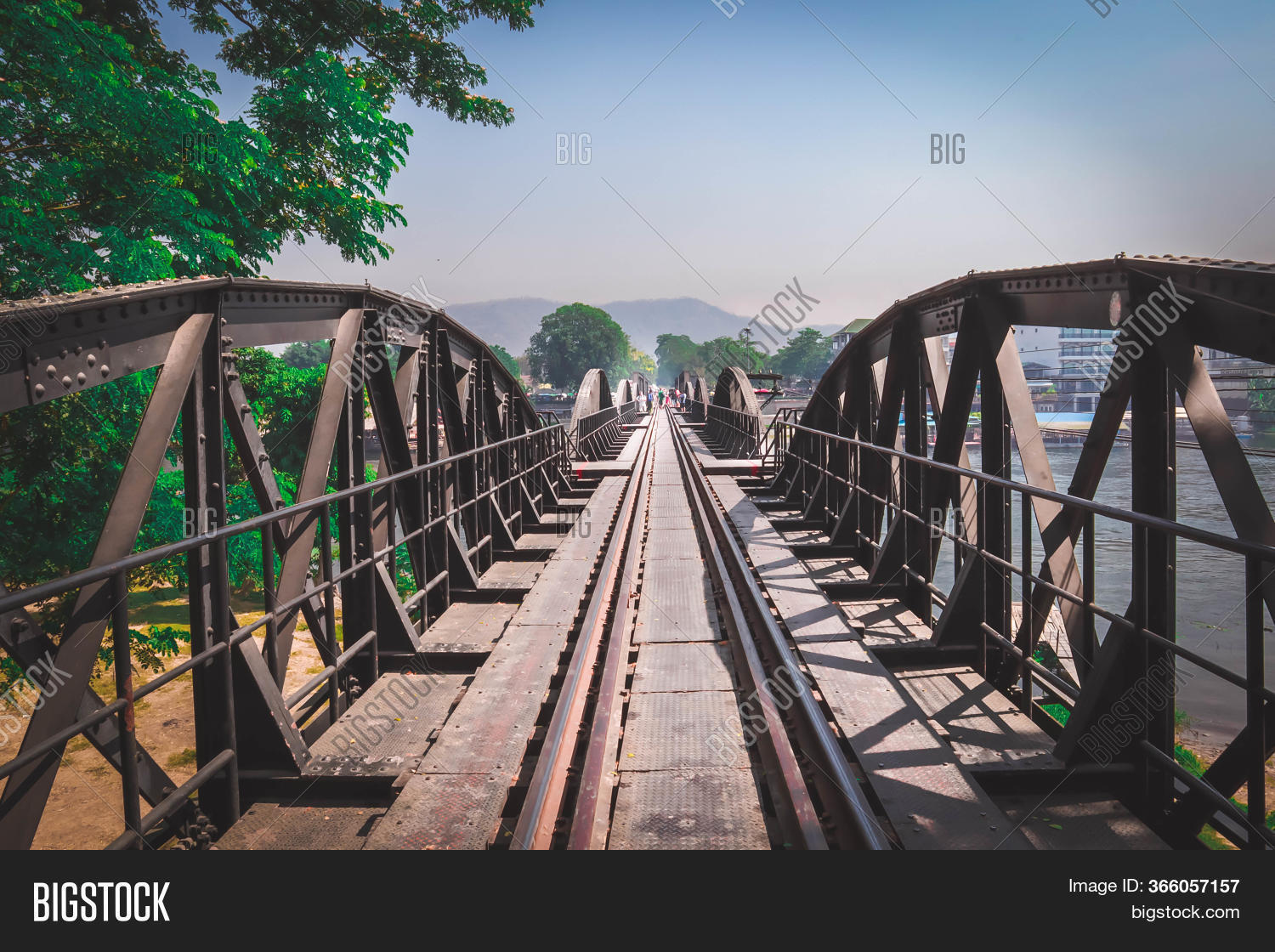 Old Train On Bridge Image & Photo (Free Trial) | Bigstock