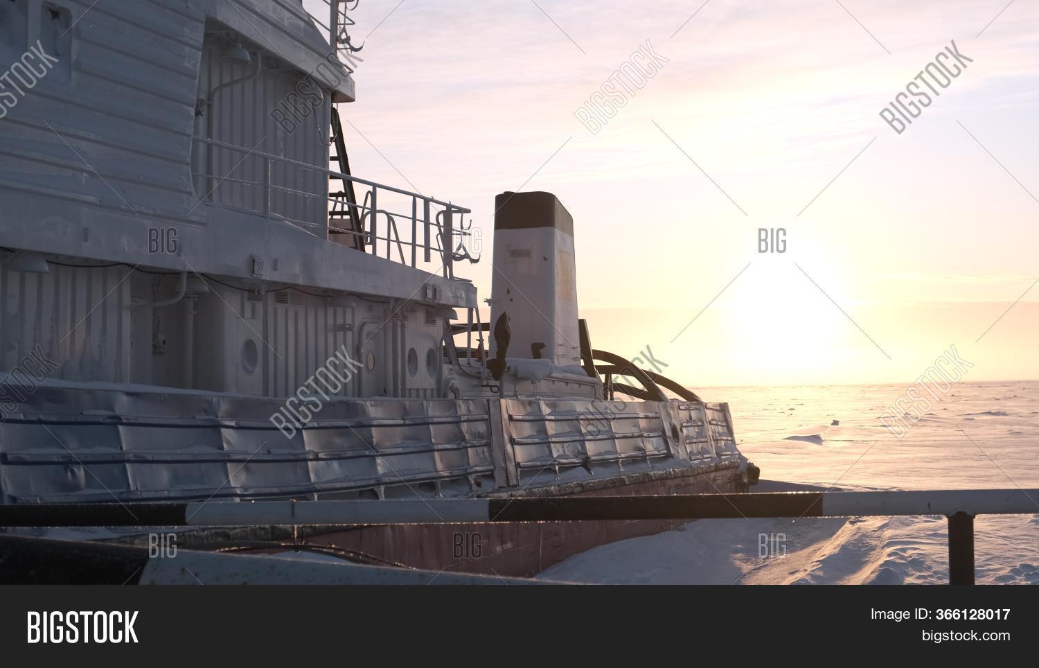 Ship Froze Ice River Image & Photo (Free Trial) | Bigstock