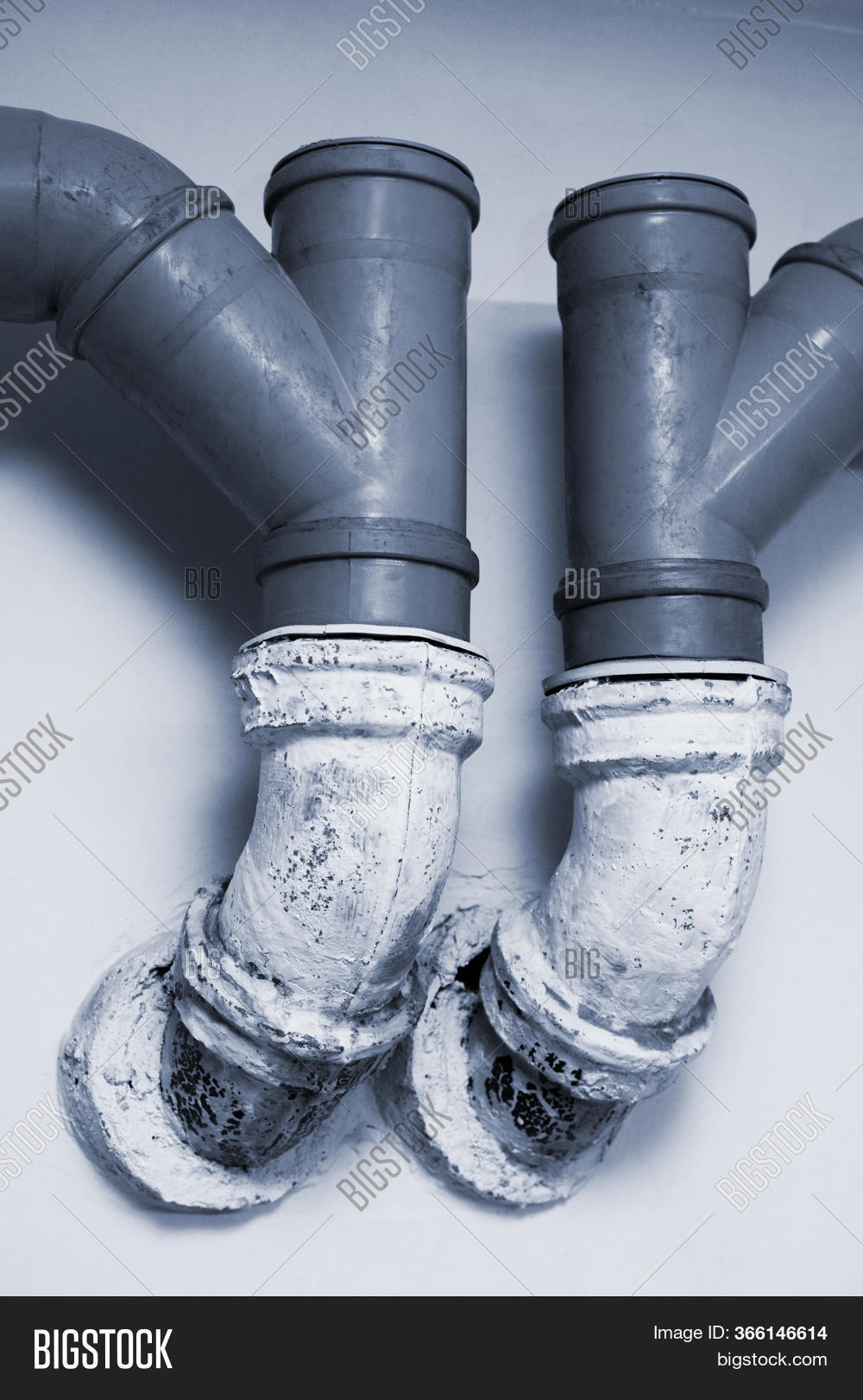 Pipes Water Drain On Image & Photo (Free Trial) | Bigstock