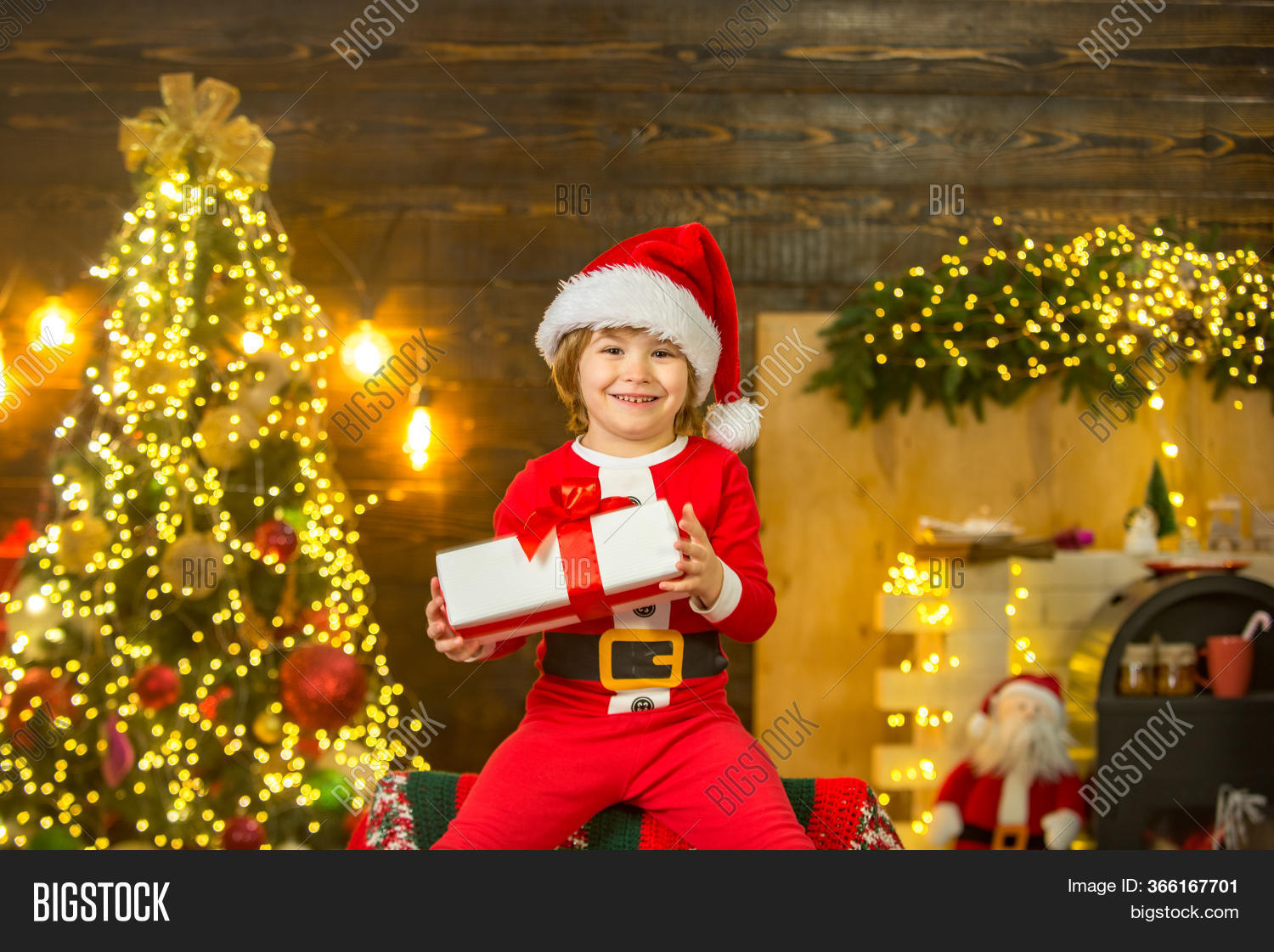 Portrait Santa Kid Image & Photo (Free Trial) | Bigstock