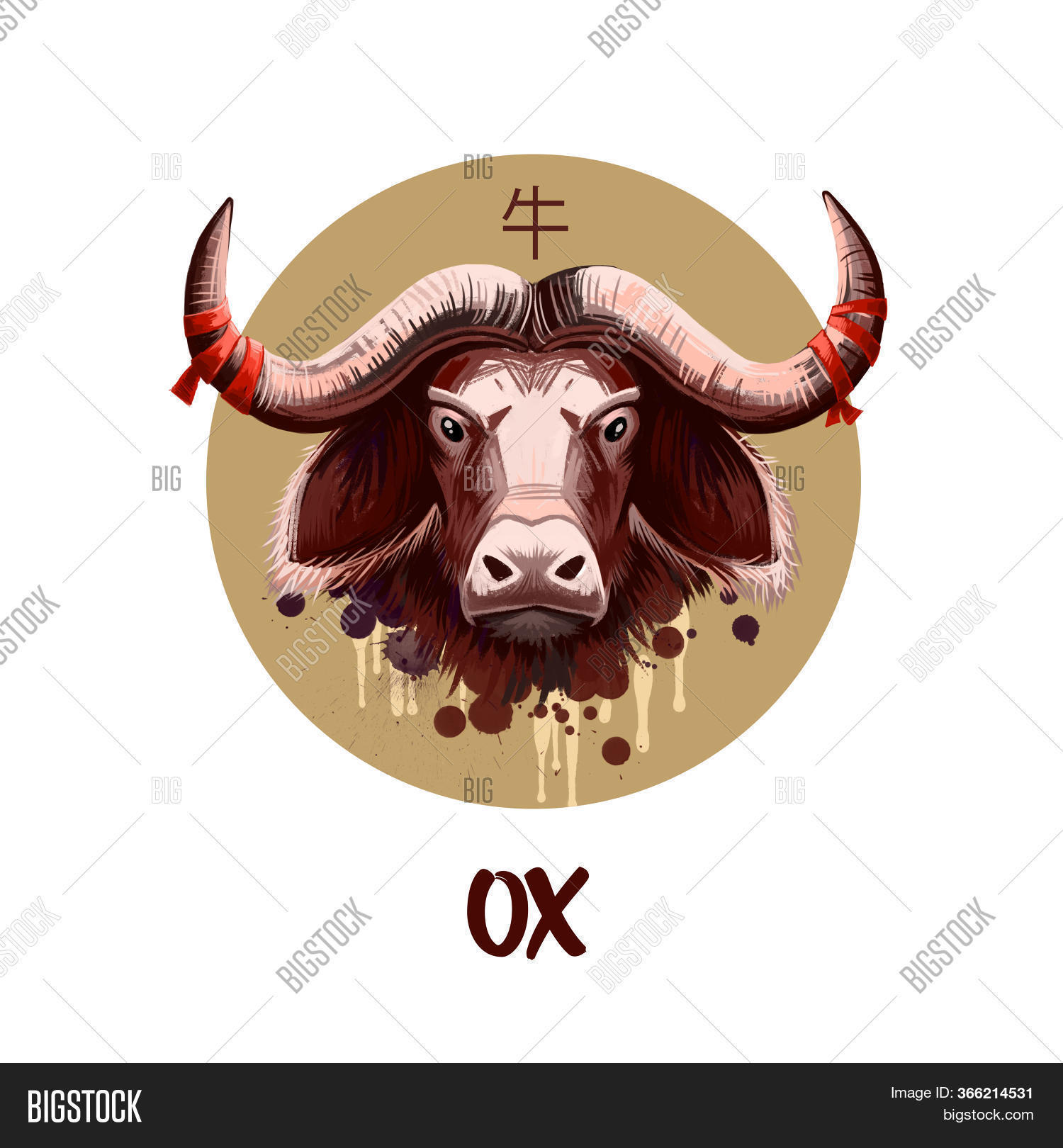 Ox Chinese Horoscope Image & Photo (Free Trial) | Bigstock