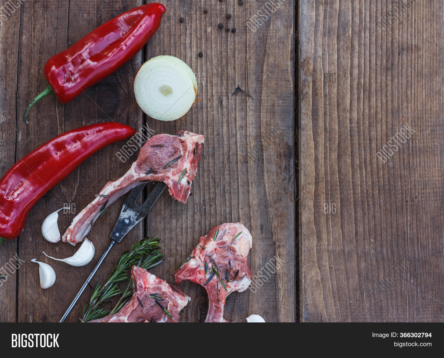 Lamb Raw Barbecue Ribs Image & Photo (Free Trial) | Bigstock