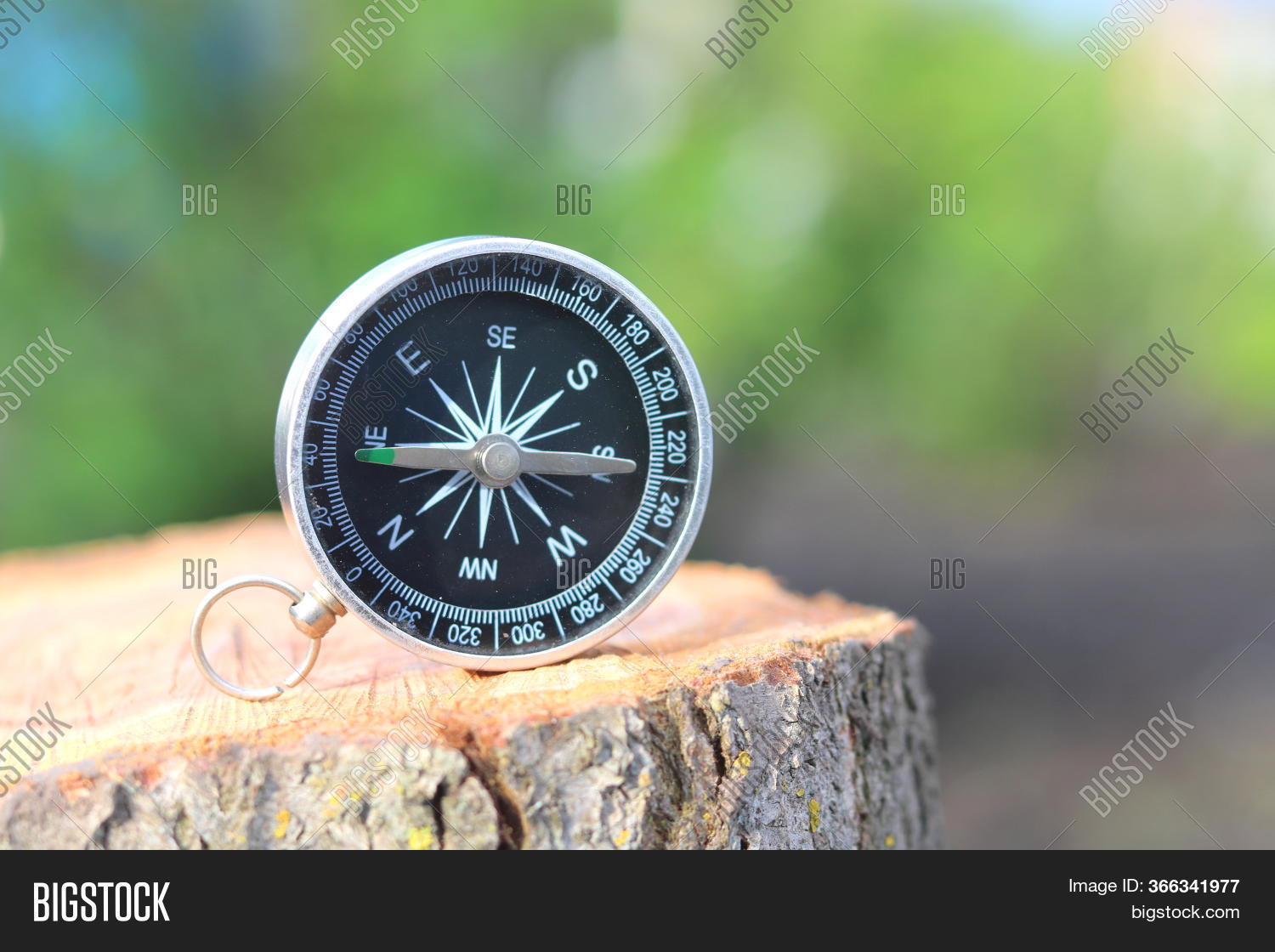 Old Compass On Natural Image & Photo (Free Trial) | Bigstock