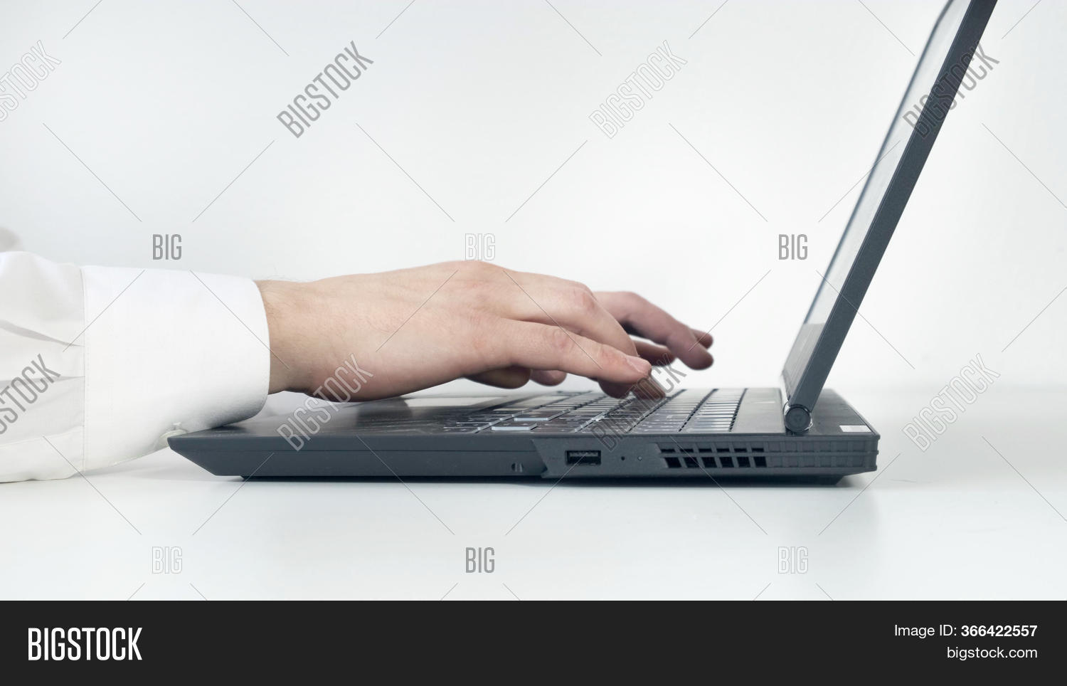 Hand Typing On Laptop Image & Photo (Free Trial) | Bigstock