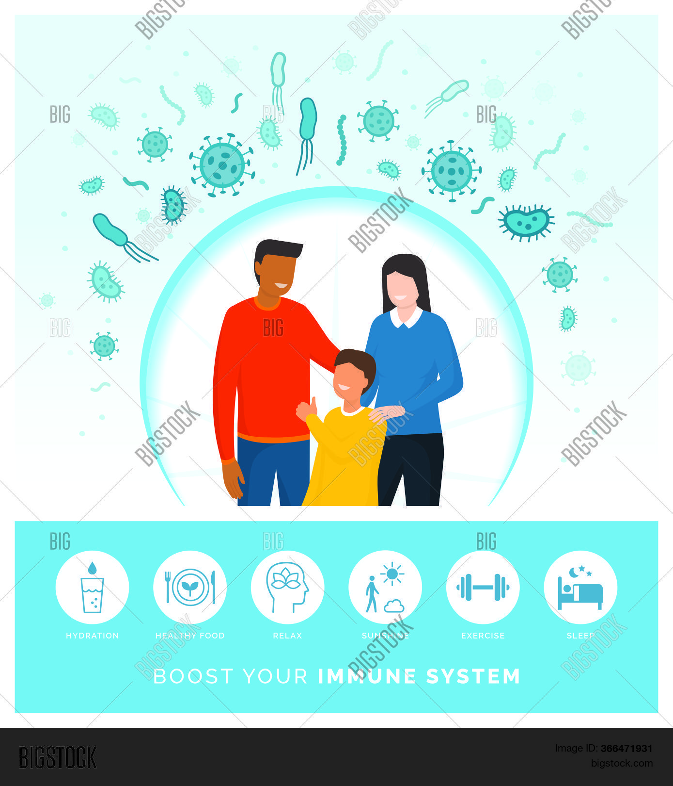 Family Boosting Their Vector & Photo (Free Trial) | Bigstock