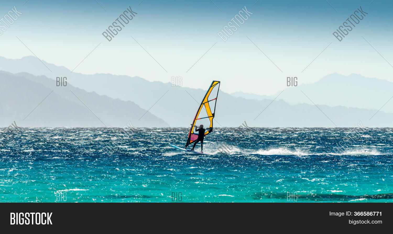 Windsurfer Rides On Image & Photo (Free Trial) | Bigstock