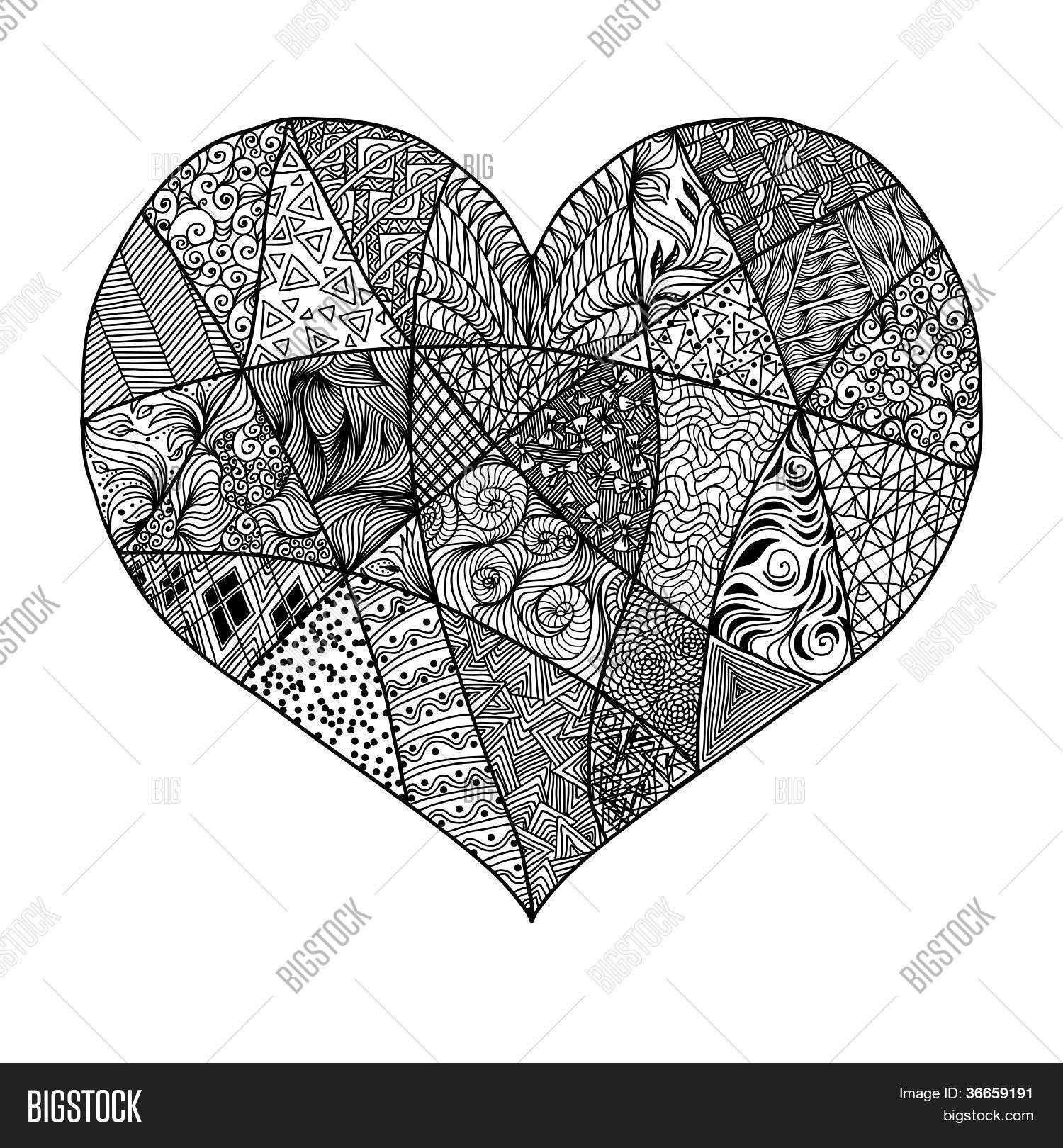 Abstract Heart Drawing