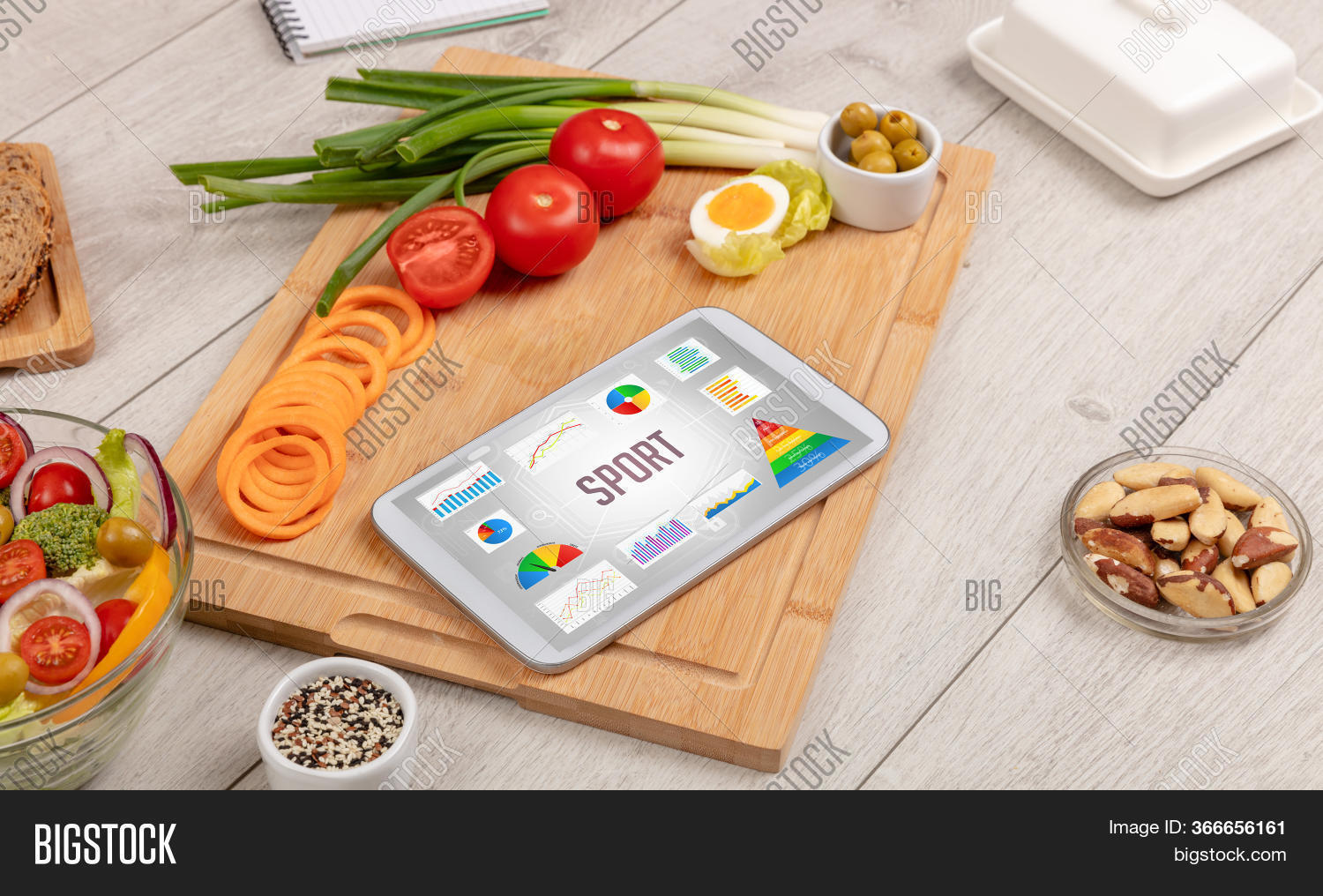 Organic Food Tablet Pc Image & Photo (Free Trial) | Bigstock
