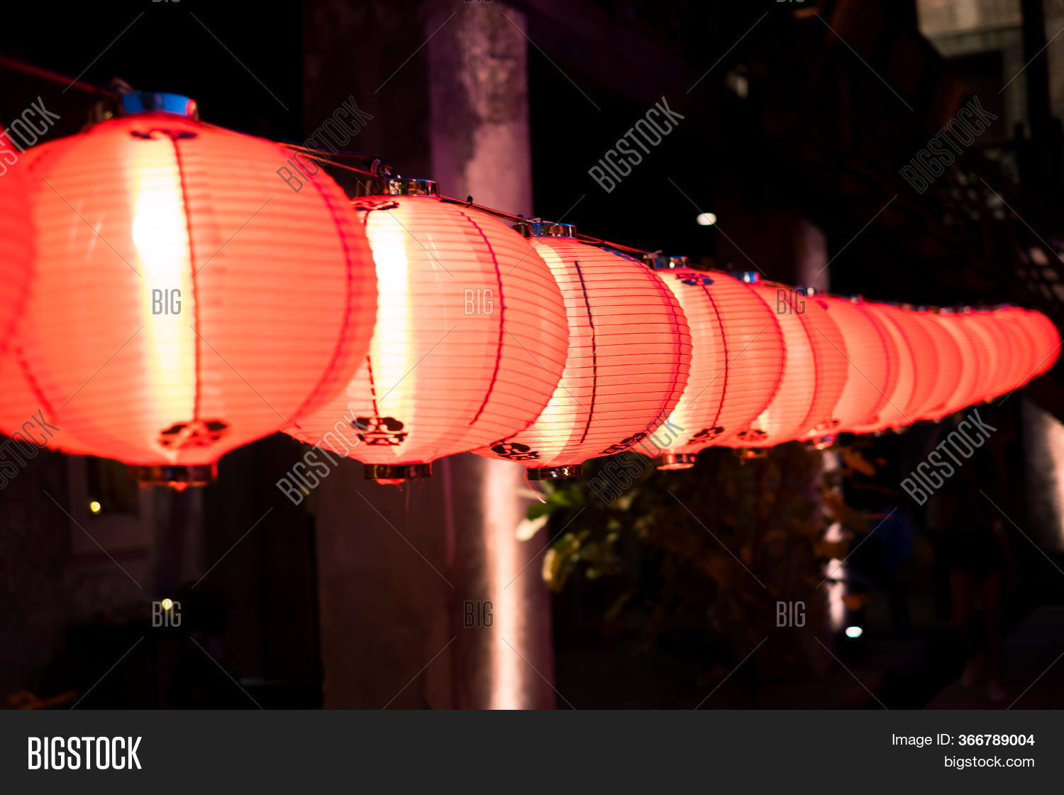 Chinese Lamps Red. Image & Photo (Free Trial) | Bigstock