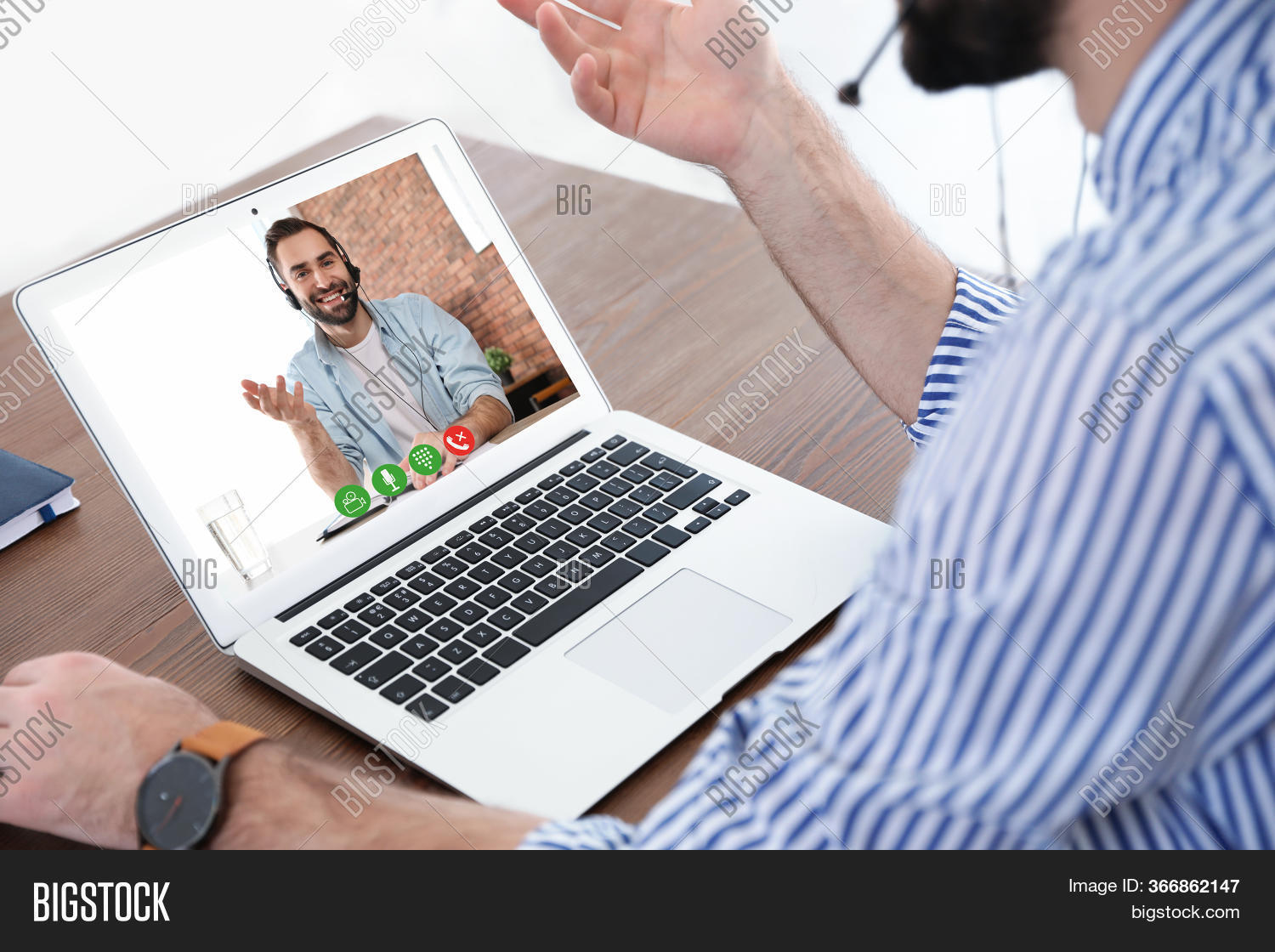 Man Using Video Chat Image & Photo (Free Trial) | Bigstock