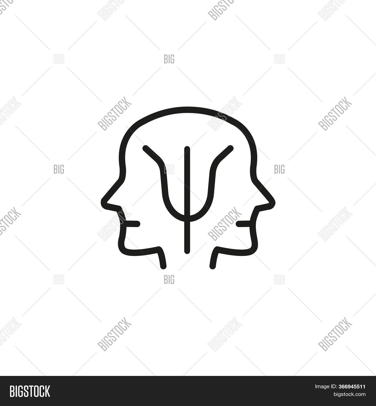 Icon Split Personality Image & Photo (Free Trial) | Bigstock
