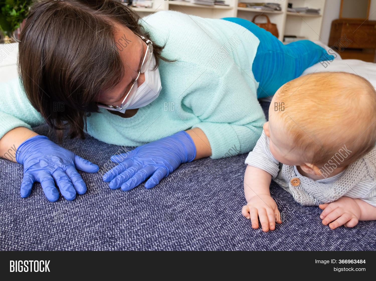 Babysitter Mask Gloves Image & Photo (Free Trial) | Bigstock