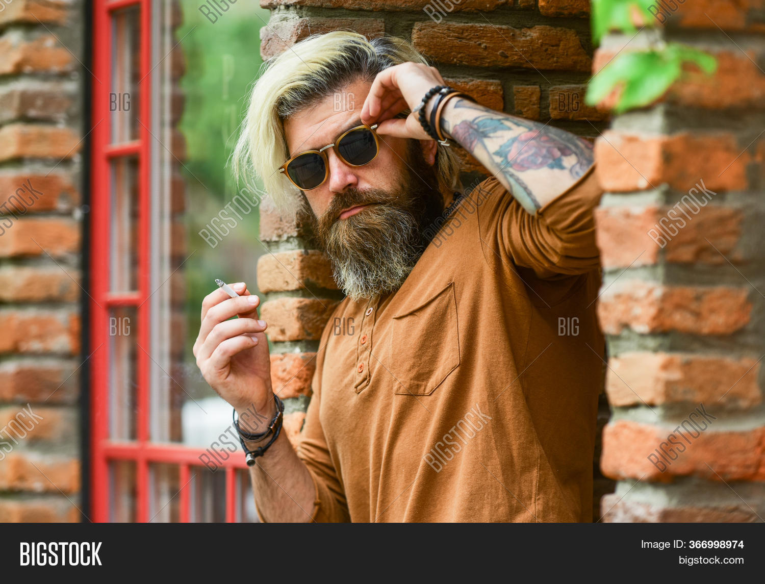 Man Smoking Outdoor. Image & Photo (Free Trial) | Bigstock