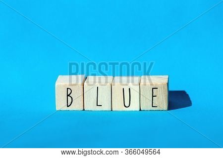 Wooden Cubes Word Blue Image & Photo (Free Trial) | Bigstock