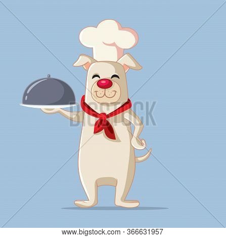 Chef Dog Holding Food Vector & Photo (Free Trial) | Bigstock