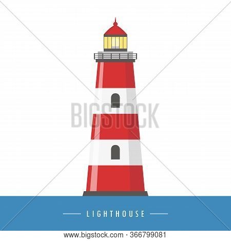 Red White Lighthouse Vector & Photo (Free Trial) | Bigstock