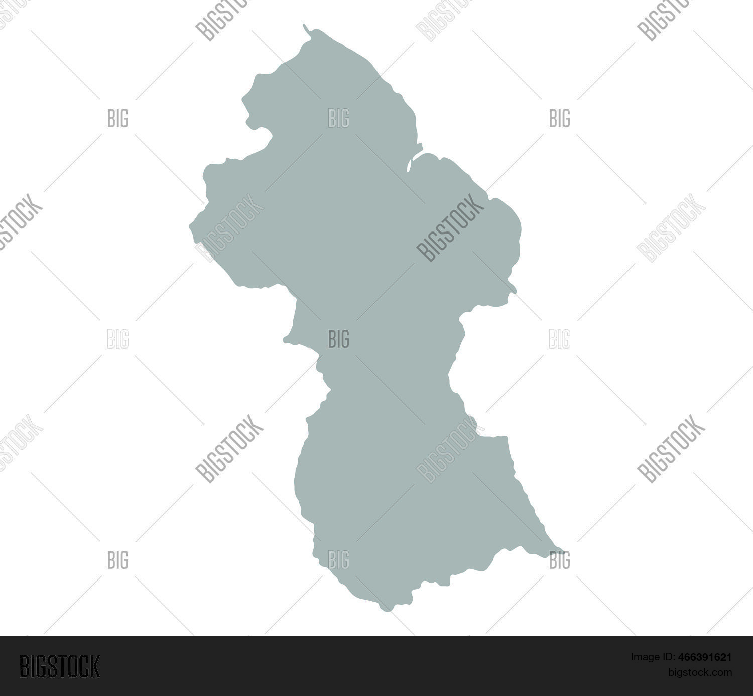 Map Guyana Vector Vector & Photo (Free Trial) | Bigstock