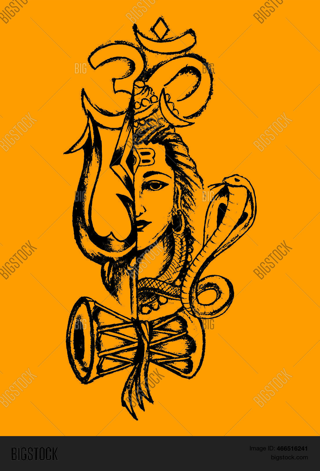Sketch Lord Shiva Vector & Photo (Free Trial) | Bigstock