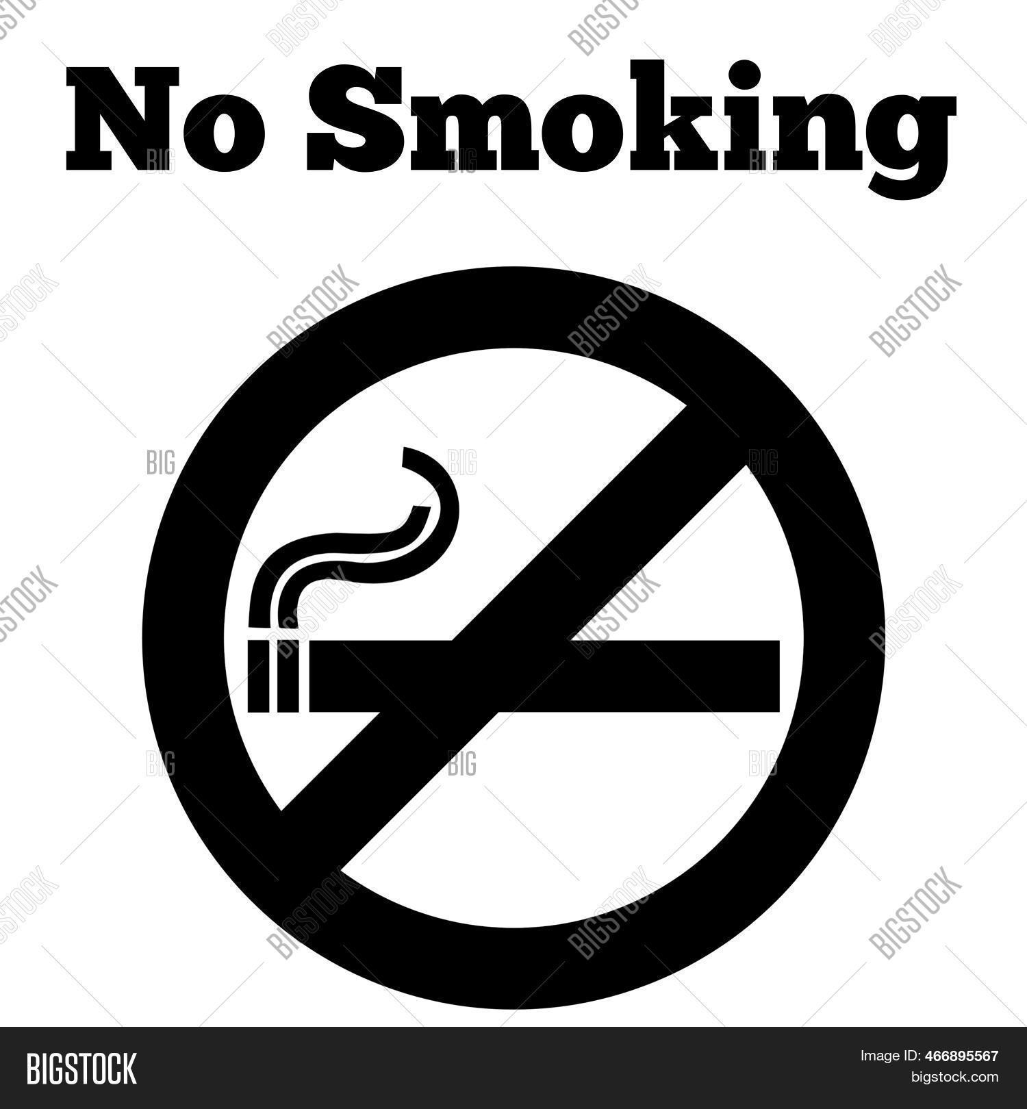 No Smoking Icon Symbol Image & Photo (Free Trial) | Bigstock