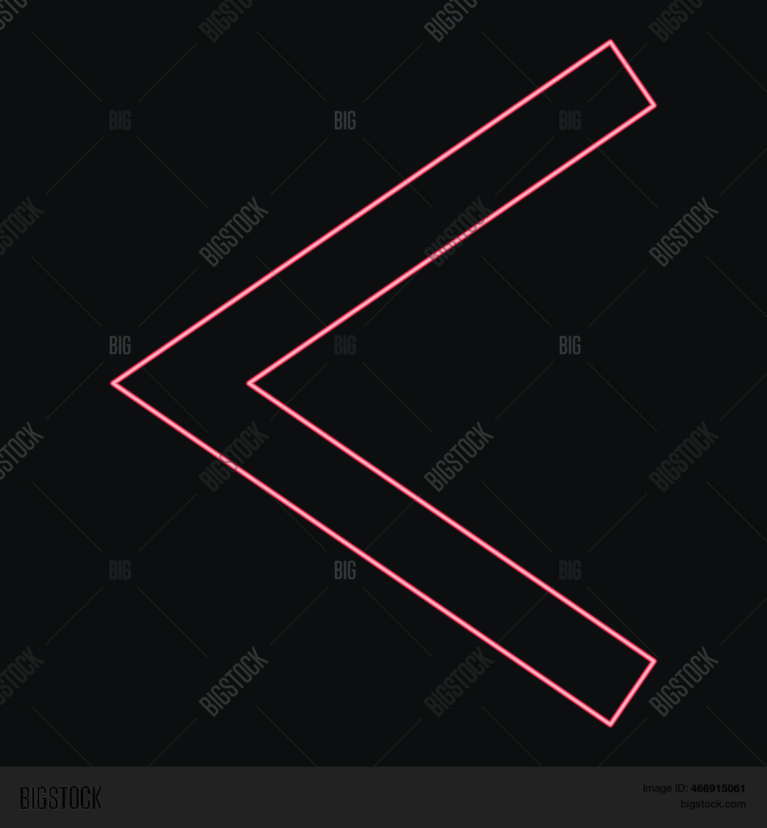 Neon Kenaz Rune Kanu Vector & Photo (Free Trial) | Bigstock
