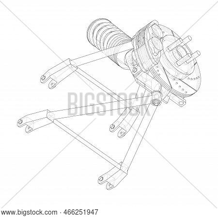 Car Suspension Shock Vector & Photo (Free Trial) | Bigstock