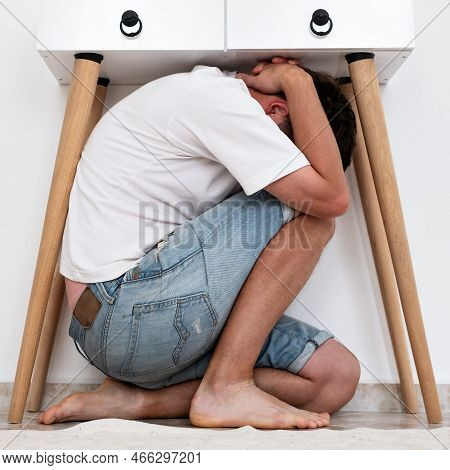 Hiding Under A Table Images, Illustrations & Vectors (Free) - Bigstock