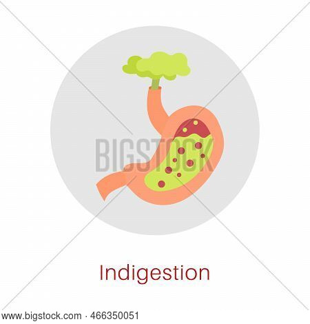 Indigestion Symptom Vector & Photo (Free Trial) | Bigstock
