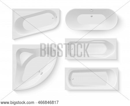 Bath Top View White Vector & Photo (Free Trial) | Bigstock