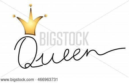Queen. Hand Drawn Vector & Photo (Free Trial) | Bigstock