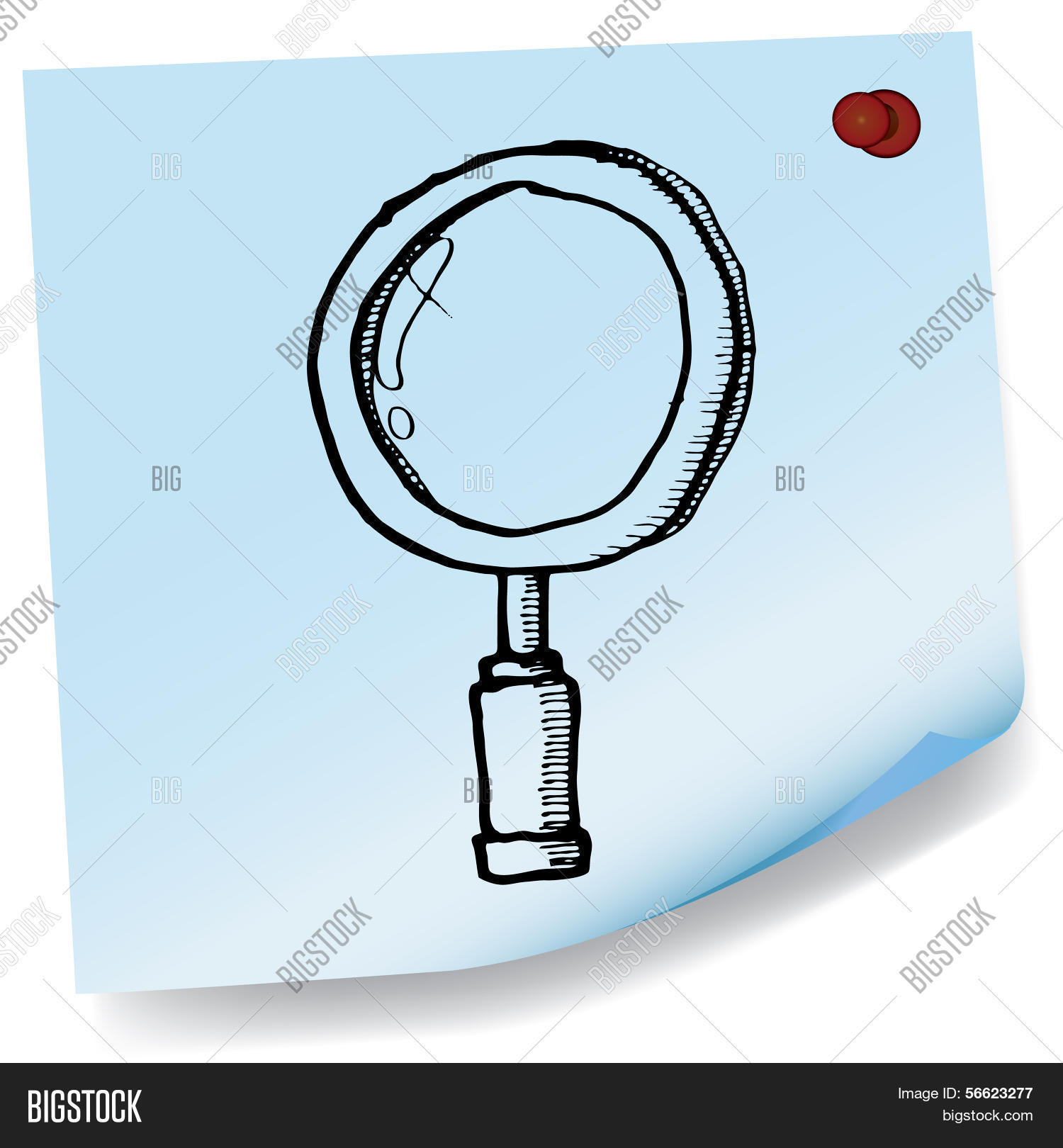 Drawing Magnifying Vector & Photo (Free Trial) | Bigstock