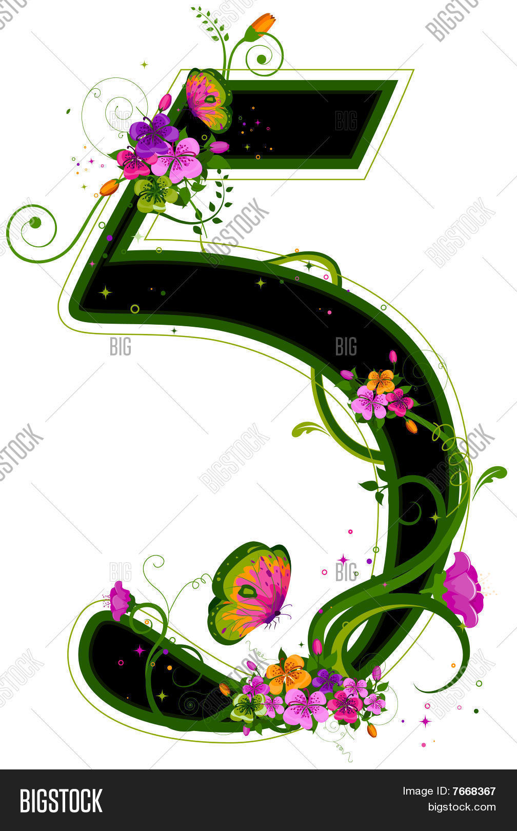 Floral Numbers Image & Photo (Free Trial) | Bigstock