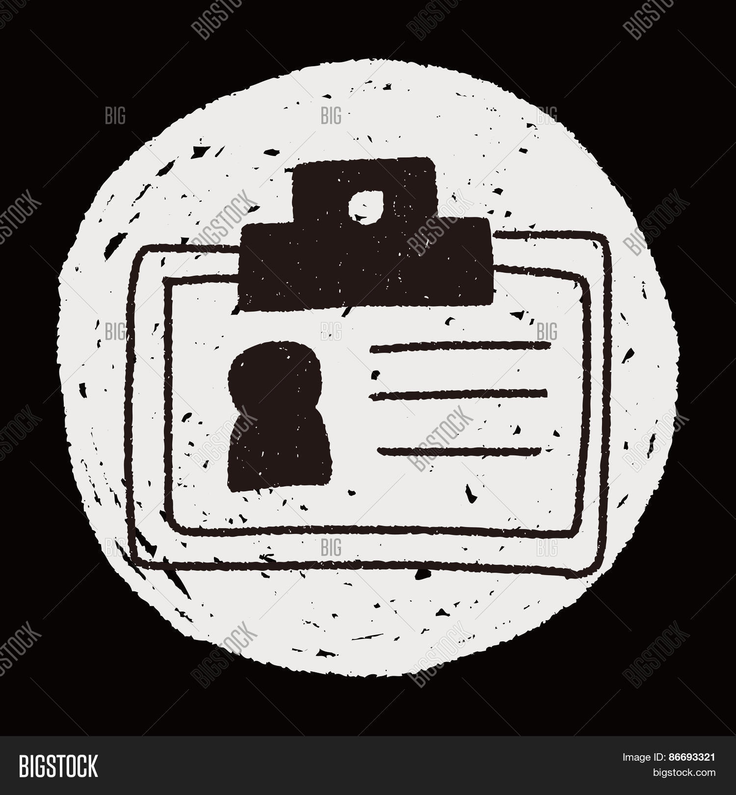 Doodle Id Card Vector & Photo (Free Trial) | Bigstock